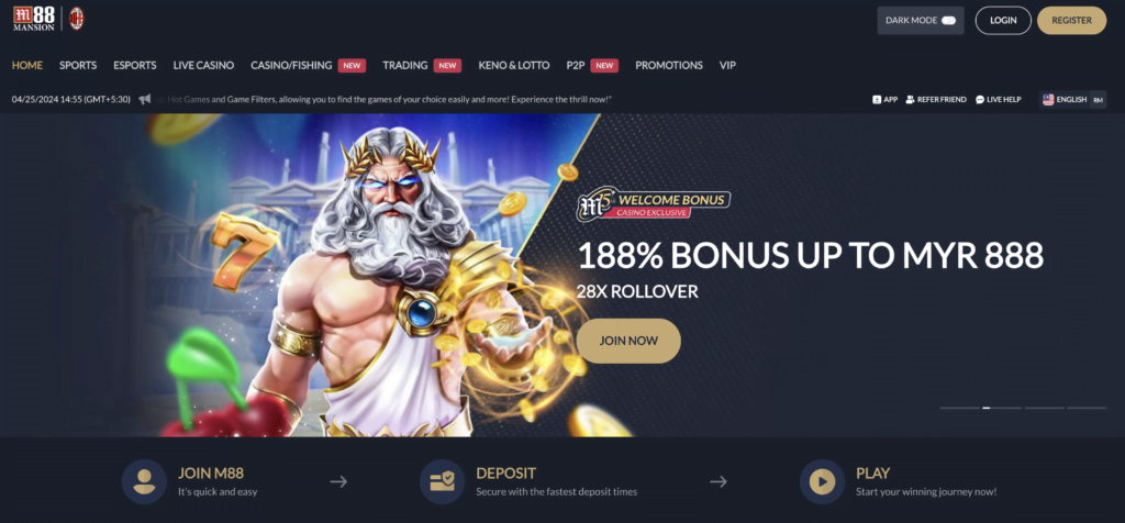 M88 Malaysia – No. 1 Sports Betting & Casino in the World ️